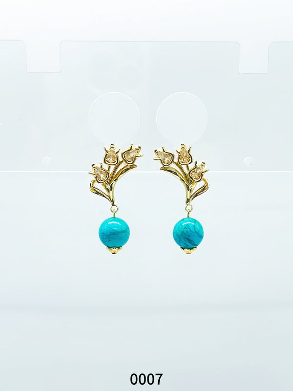 Natural Gemstone Earring Series 0007 - Kamy's Pte Ltd